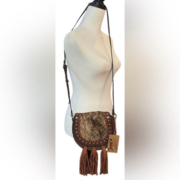 Tony Lama | Bags | Tony Lama Hair On Brindle Crossbody Purse | Poshmark